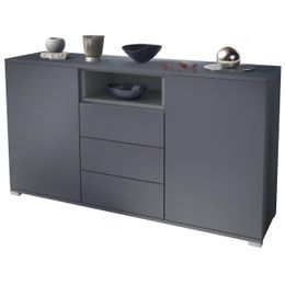 Vladon SIDEBOARD Skadu Graphit Seidenmatt