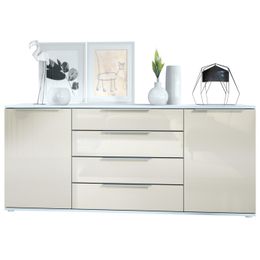 Vladon SIDEBOARD Porto Creme Hochglanz