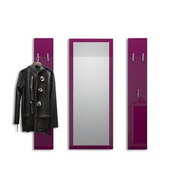 Vladon GARDEROBE Spot Brombeer Hochglanz