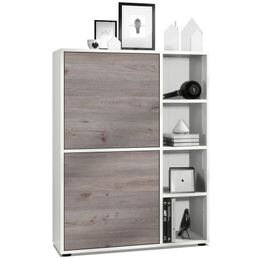 Vladon HIGHBOARD Cuba T&uuml;ren in Eiche Nordic