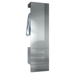 Vladon GARDEROBE Carlton Paneel in Grau Hochglanz