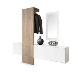 Vladon GARDEROBE Carlton Paneel in Eiche s&auml;gerau