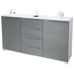 Vladon SIDEBOARD Linio Graphit Seidenmatt
