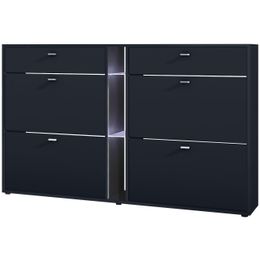 Vladon SCHUHSCHRANK Today Fronten in Schwarz matt