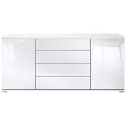 Vladon SIDEBOARD Faro Wei&szlig; Hochglanz