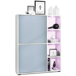 Vladon HIGHBOARD Cuba T&uuml;ren in Denim matt
