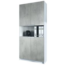 Vladon B&Uuml;ROSCHRANK Logan Fronten in Beton Oxid Optik