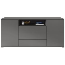 Vladon SIDEBOARD Skadu Schwarz matt