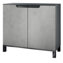 Vladon KOMMODE Sylt Beton Oxid Optik