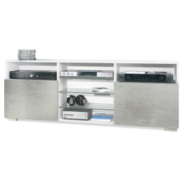 Vladon LOWBOARD Granada Front in Beton Oxid Optik