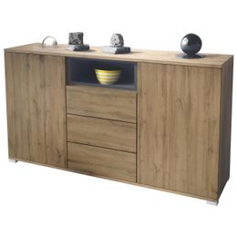 Vladon SIDEBOARD Skadu Anthrazit matt