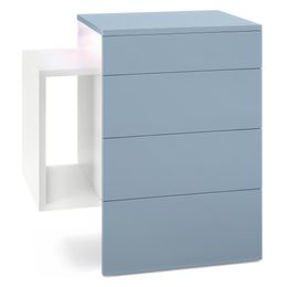 Vladon NACHTTISCH Queens Front in Denim matt