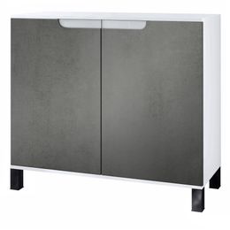 Vladon KOMMODE Sylt Beton Dunkel Optik