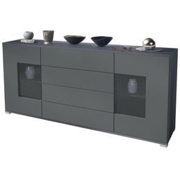 Vladon SIDEBOARD Gr&ouml;mitz Graphit Seidenmatt