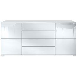 Vladon SIDEBOARD Rova Wei&szlig; Hochglanz
