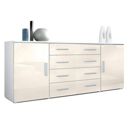 Vladon SIDEBOARD Verona Creme Hochglanz