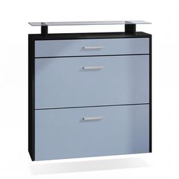 Vladon SCHUHSCHRANK Malea Front in Denim