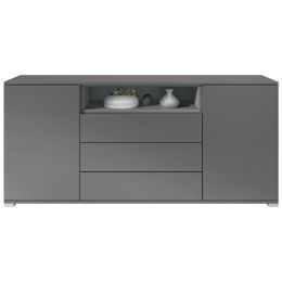 Vladon SIDEBOARD Skadu Graphit Seidenmatt
