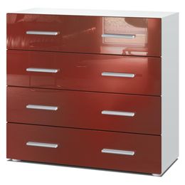 Vladon KOMMODE Pavos Bordeaux Hochglanz