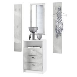 Vladon GARDEROBE Pino Beton Oxid Optik