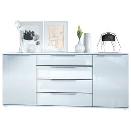 Vladon SIDEBOARD Porto Wei&szlig; Hochglanz