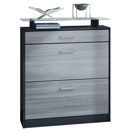 Vladon SCHUHSCHRANK Loret Front in Avola-Anthrazit