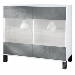 Vladon KOMMODE Bari Beton Dunkel Optik