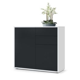 Vladon KOMMODE Ben Front in Schwarz matt