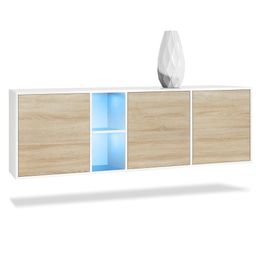 Vladon SIDEBOARD Cuba T&uuml;ren in Eiche s&auml;gerau