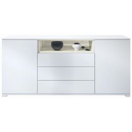 Vladon SIDEBOARD Skadu Creme Hochglanz