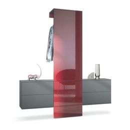 Vladon GARDEROBE Carlton Paneel in Bordeaux Hochglanz