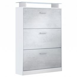 Vladon SCHUHSCHRANK Lavia Front in Beton Oxid Optik