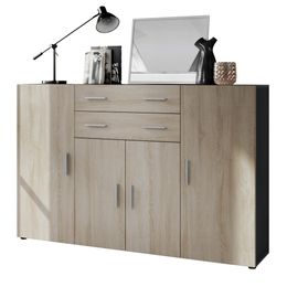 Vladon HIGHBOARD Aron Fronten in Eiche s&auml;gerau