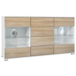 Vladon SIDEBOARD Bari Eiche s&auml;gerau