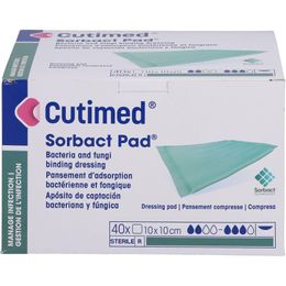 B2B Medical Cutimed Sorbact Pad Kompressen 10x10 cm 40 St