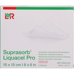 Avitamed Suprasorb Liquacel Pro 15x15 cm Kompressen 5 St
