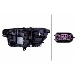 Hella Hauptscheinwerfer 1ex016219521 LED rechts f&uuml;r VW
