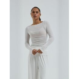 Kurzarmhemd SEAMLESS BASIC "Seamless Basic T-shirt Cotton", Damen, Gr. L/XL, wei&szlig; (off, wei&szlig;), Obermaterial: 100% Baumwolle, Hemden