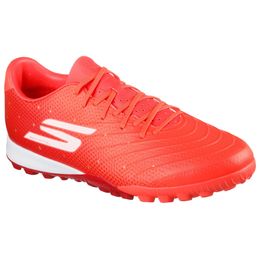 Fu&szlig;ballschuh Skechers "Skechers Soccer&trade; Harry Kane SKX_1.5 Academy TF&trade;", Herren, Gr. 41, rot (crl korall, rot), Synthetik, gemustert, Schuhe Fu&szlig;ballschuh, Kunstrasenschuh, Rasenschuh in der Harry Kane Player Edition