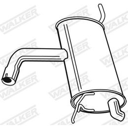 WALKER Endschalld&auml;mpfer 23005 f&uuml;r VW