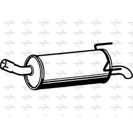 FENNO Endschalld&auml;mpfer p4315 hinten f&uuml;r Opel
