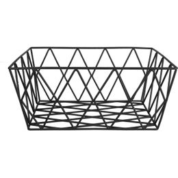 Aufbewahrungskorb Kleine Wolke "Slack", schwarz, B:28cm H:12cm T:19cm, Metall, Aufbewahrungsboxen