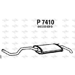 FENNO Endschalld&auml;mpfer p7410 hinten f&uuml;r VW