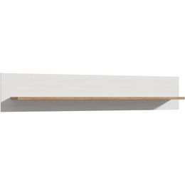 Wandboard FORTE "Bohol, Wandregal, einfache Montage", riviera eiche, sibiu l&auml;rche hell, B:160cm H:29,6cm T:21,9cm, Holzwerkstoff, Regale, Wandboard, B/H/T 160/29,6/21,9 erh&auml;ltlich in 2 Dekoren, Landhausstil