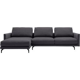 Ecksofa "CR.414, Designecksofa, Polsterecke, Breite 300cm, L-Form", schwarz (anthrazitgrau, schwarzgrau), B:280cm H:91cm T:172cm, CREATION BY ROLF BENZ, Sofas, Ecksofa, wahlweise aus feinstem Rindsleder oder hochwertigem Chenille