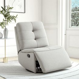 Sessel OTTO HOME "BAILEE, TV-Sessel, Schaukelsessel, Drehsessel 360", creme, B:71,5cm H:101cm T:96,5cm, Webstoff 100% Polyester, Sessel, Sessel, Loungesessel, Federkern, Web-Stoff