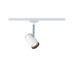 Paulmann Schienensystem-Leuchten "URail Schienenspot Shine Einzelspot 225lm 4,9W 2700K 230V Chrom matt", wei&szlig;, 1, H: 18cm, 1 Stk., Leuchten, LED Schienensystem