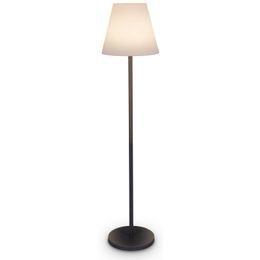 Paco Home Stehlampe "JEN", grau, &Oslash; 35cm H: 155cm, Leuchten, In Und Outdoor LED Aufladbar IP44 Akku Garten Terrasse Wasserdicht, Stehlampe