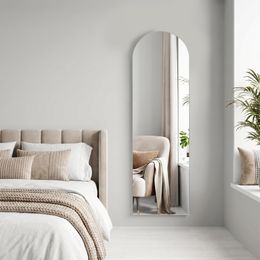 Spiegel OTTO HOME "Standspiegel Addrik, wahlweise in 2 Gr&ouml;&szlig;en 150x40cm oder 180x60cm", transparent (silber), B:40cm H:150cm T:2,7cm, Sicherheitsglas, Spiegel, Ganzk&ouml;rperspiegel mit Sicherheitsglas, in verschiedenen Farben