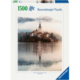Puzzle Ravensburger "Die Insel der W&uuml;nsche, Bled, Slowenien", bunt, Puzzles, KinderB:80cm H:60cm, Pappe, Made in Germany, B:80cm H:60cm